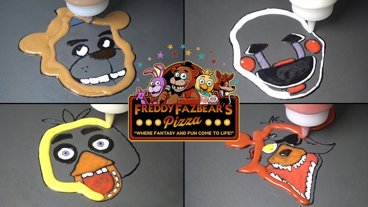 Five Nights at Freddy's Pancake Art - Fazbear, The Puppet, Chica, Foxy ...