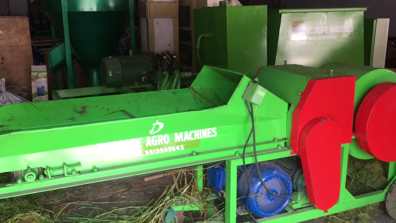 Dynamic Agro Machines Silage Cutter - YouTube