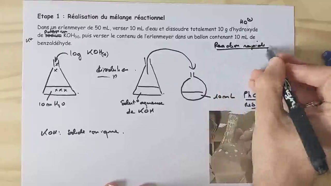 Etape 1 du ptotocole : Mélange réactionnel - YouTube