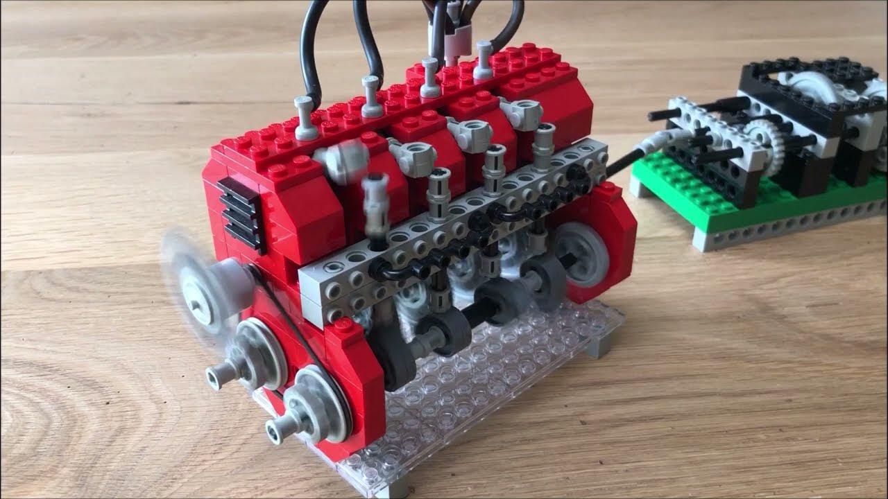 LEGO Technic | Pushrod Engine (OHV) | 4-Cylinder | Inline - YouTube