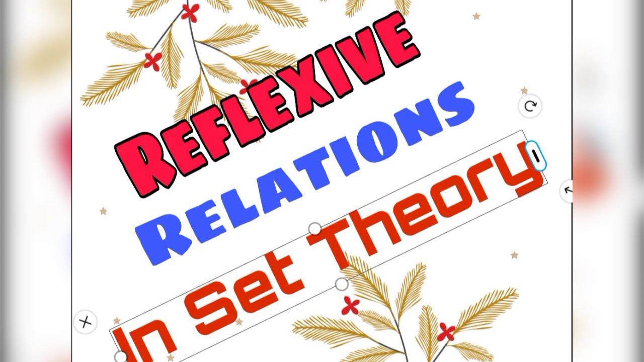 Reflexive and Irreflexive Relations - YouTube