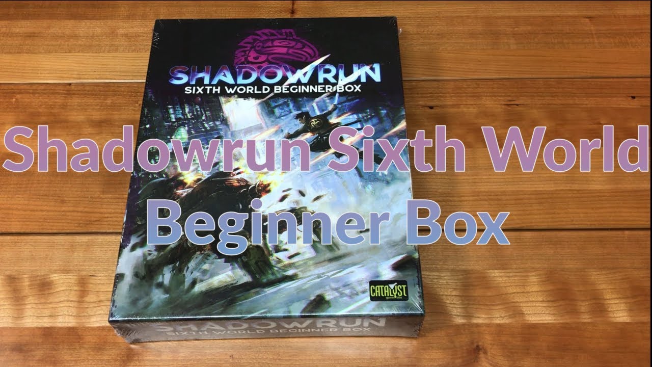 Let's Open the Shadowrun Sixth World Beginner Box - YouTube