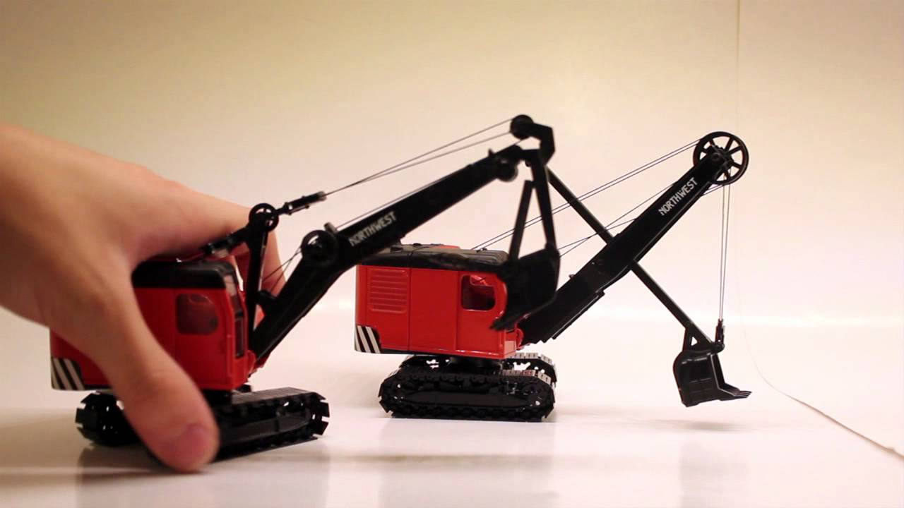 1/50 Spec-Cast NorthWest 25D Shovel VS Backhoe - YouTube
