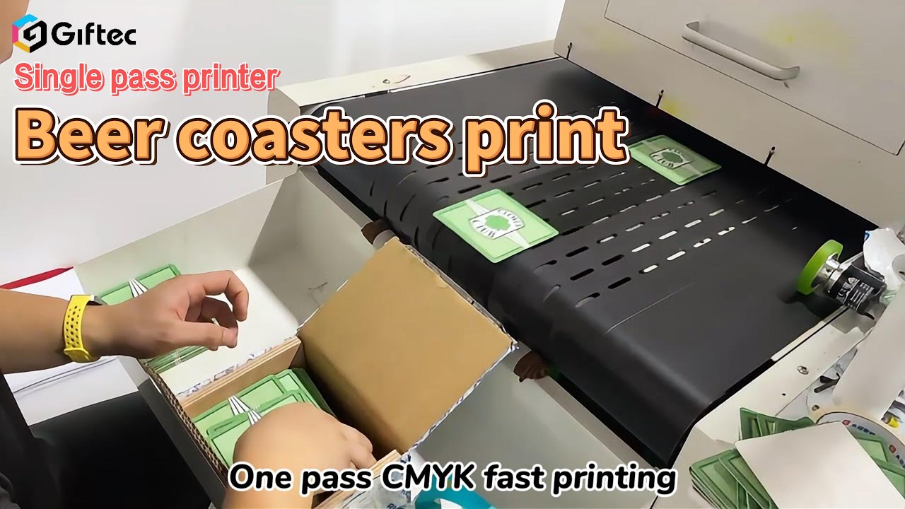 Beer coasters/ paper coasters high speed custom logo inkjet printer ...
