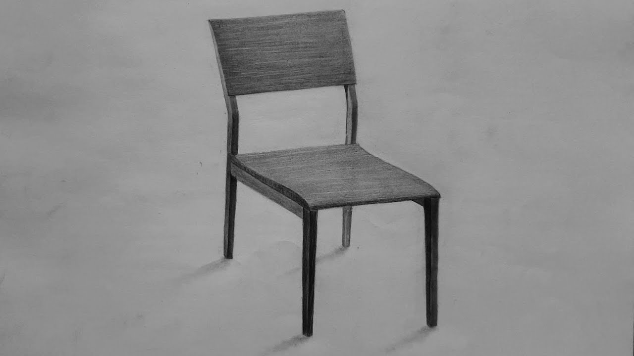 How to Drawing a Realistic Chair | Realistic Chair Sketch Tutorial for ...