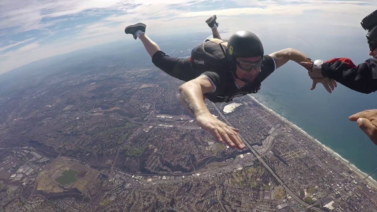 Skydiving with friends at GoJump Oceanside - YouTube