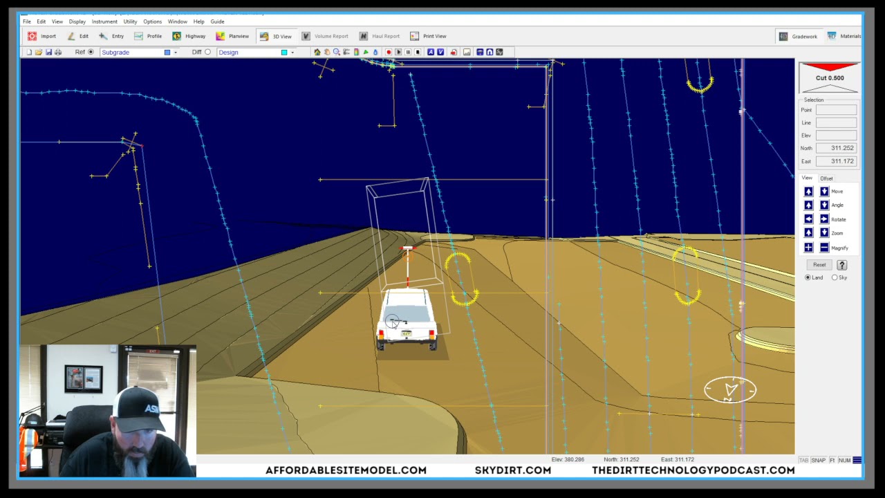 AGTEK4D - QUICK DATA CLEANUP - EARTHWORK TAKEOFF - YouTube