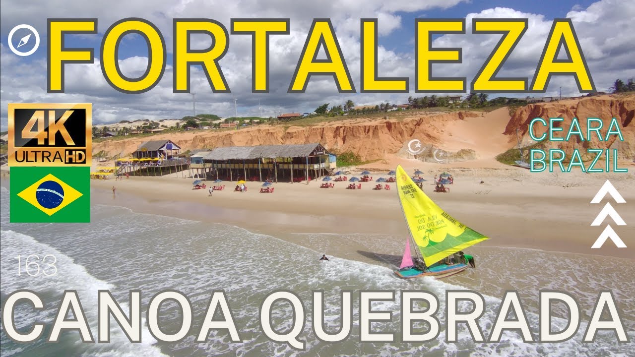 [4K] BRAZIL 🇧🇷 ️- Fortaleza - Canoa Quebrada - Ceará - Aerial ...