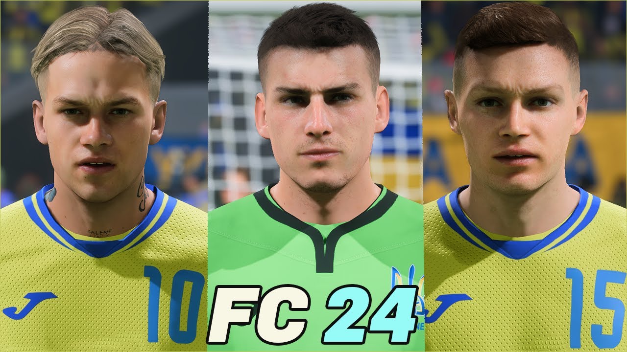 FC 24 | ALL UKRAINE PLAYERS REAL FACES - YouTube