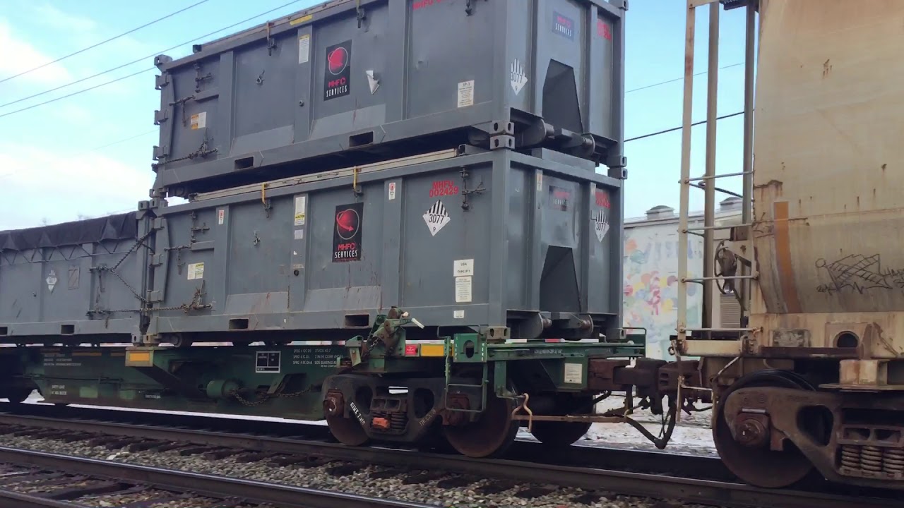 **SUPER RARE** CSX YN2 SD50-2 Trails on HUGE Mixed Freight - YouTube