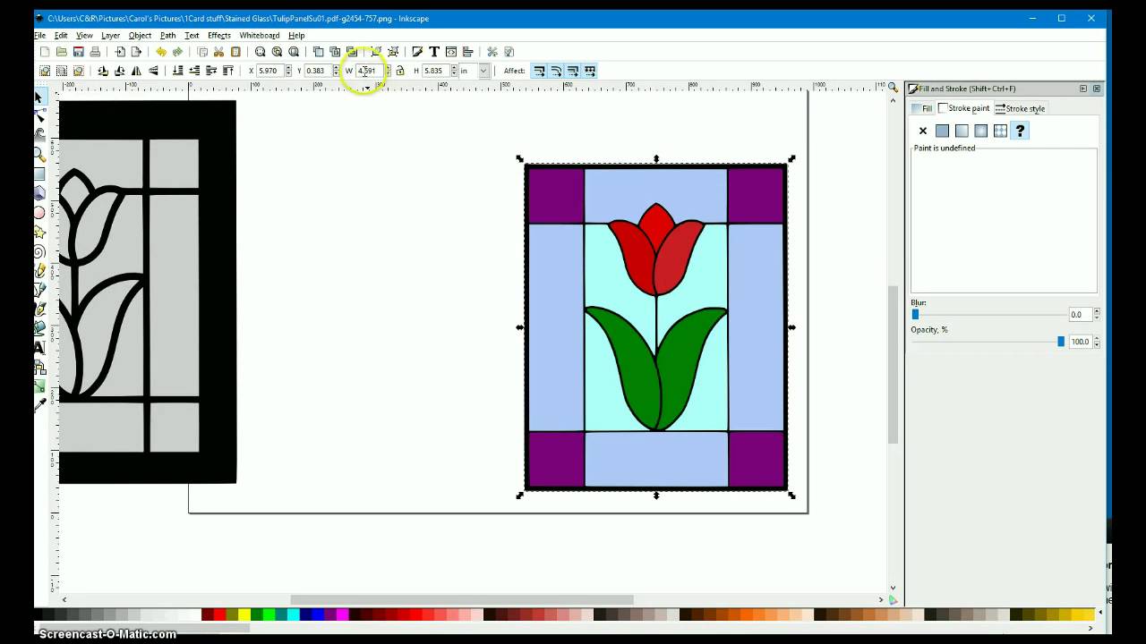 Stained Glass Card: Inkscape Instructions - YouTube