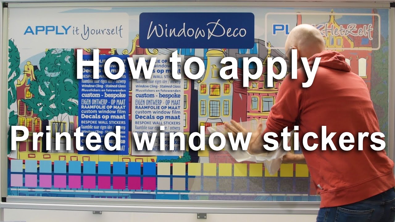 How to Apply window stickers (APPLYitYourself) - YouTube