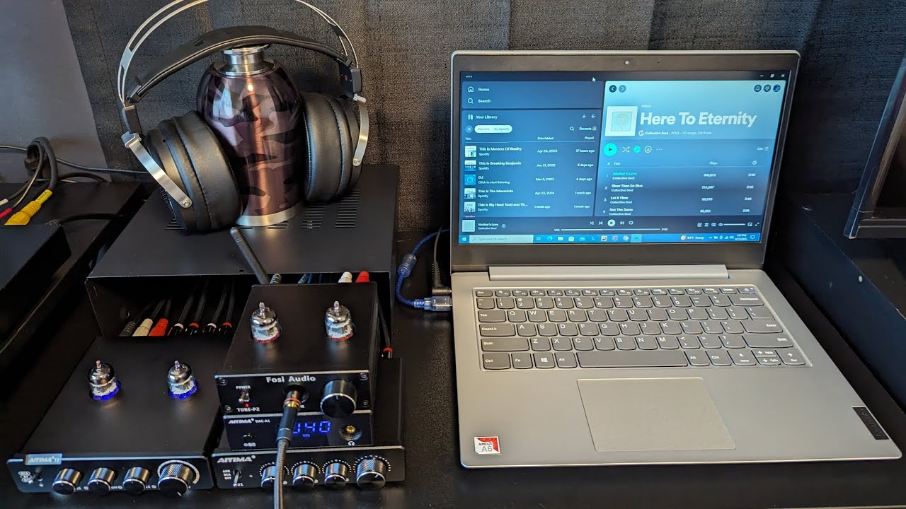 Low Budget Headphone Stereo System! - YouTube