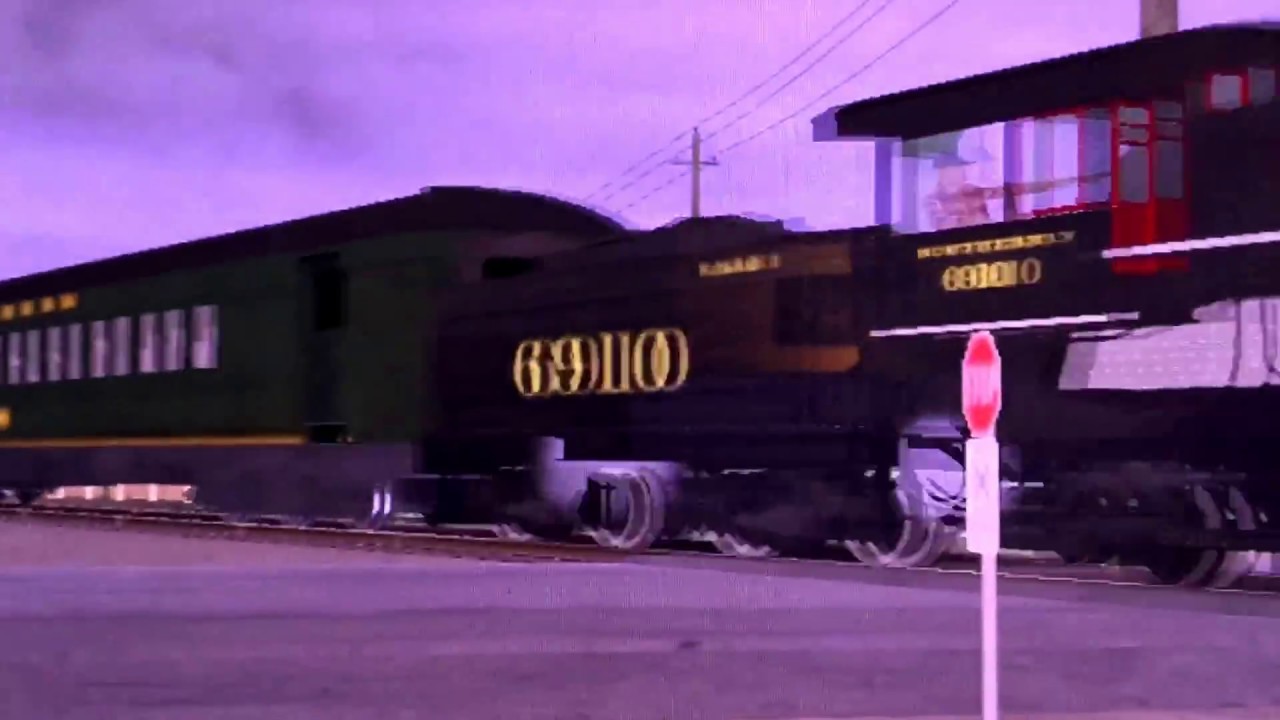 Southern 6910 Pulls a 10-Car Passenger Train - YouTube