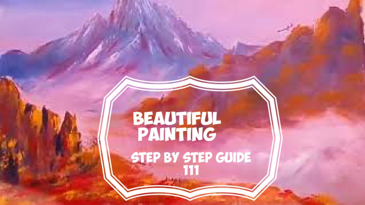 Beautiful Painting ! Acrylic Landscape Painting step by step guide ...