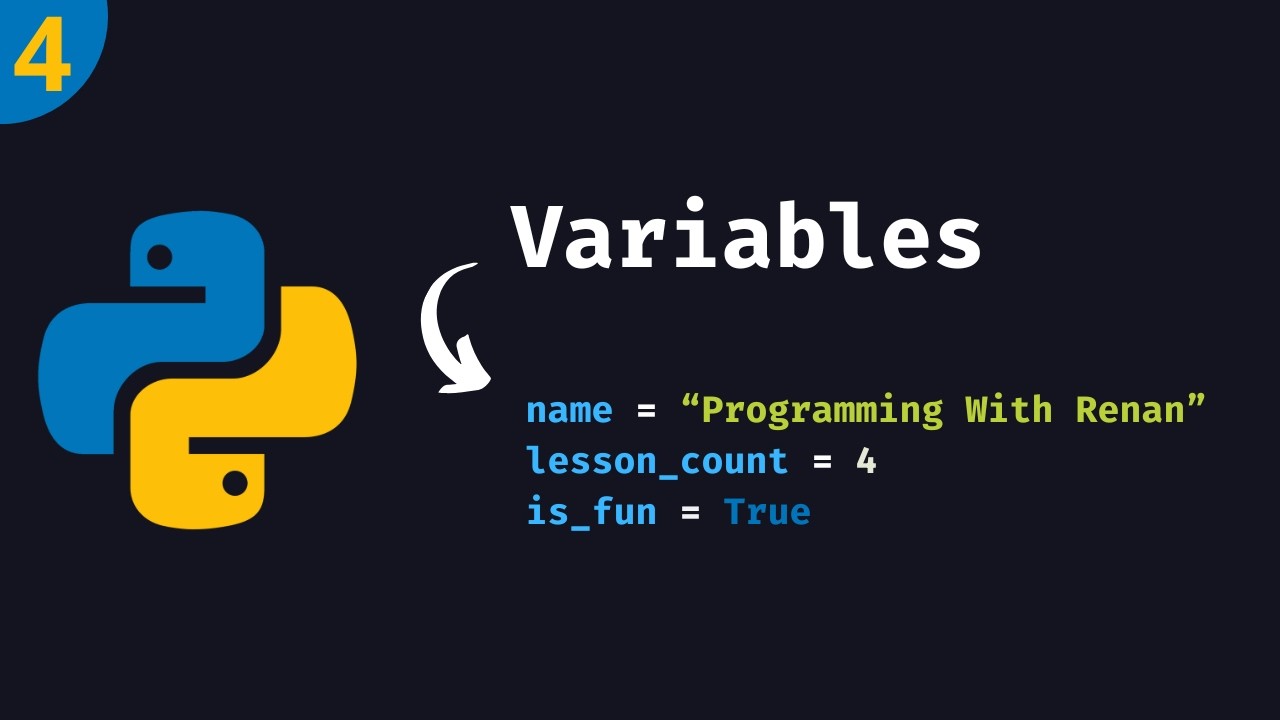 Variables In Python Explained Python Tutorial 4 Youtube 4935