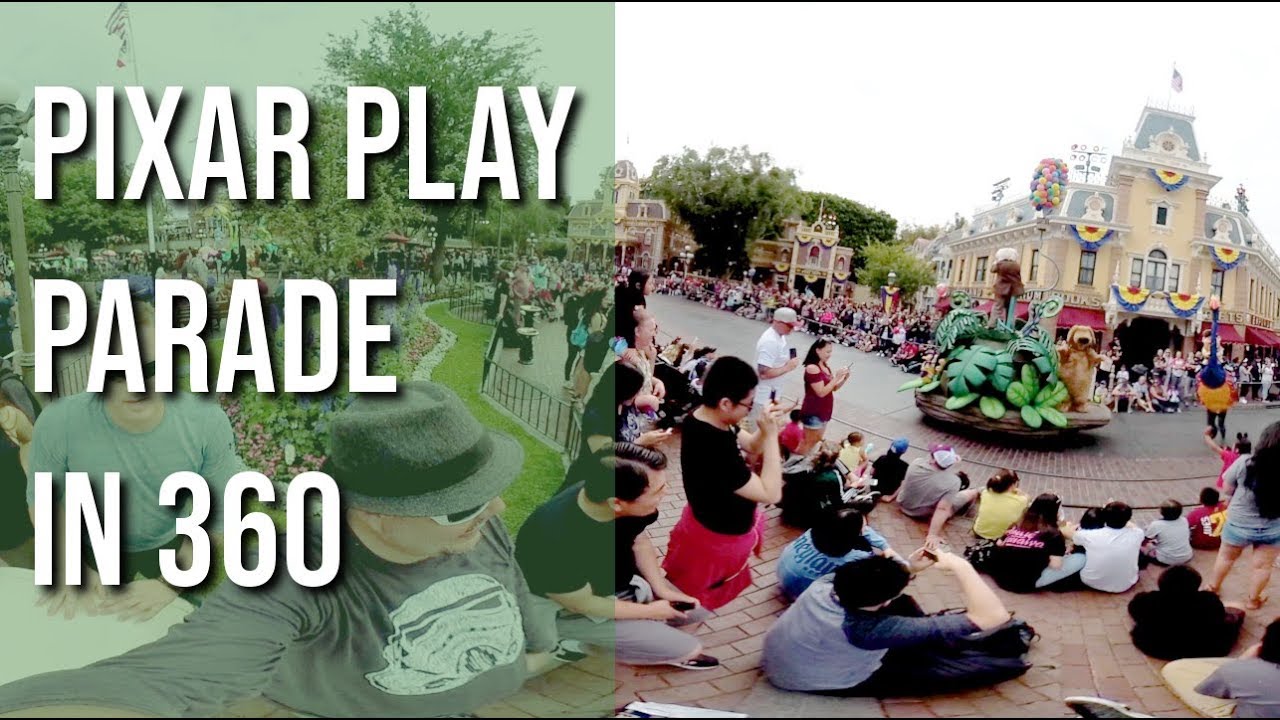 Pixar Play Parade in 360 from Town Square | 05/19/18 pt 6 (4k) - YouTube
