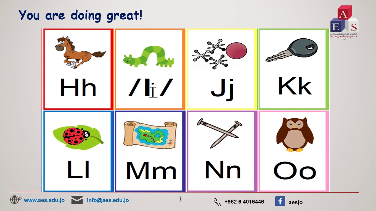 KG 2 English Video Phonics Review W5 - YouTube