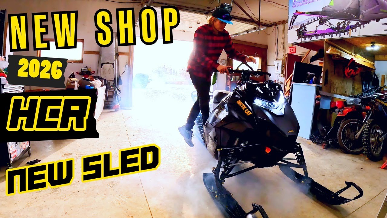 NEW SLED & NEW SHOP | 2026 858 HCR / Sled Shop Setup - YouTube