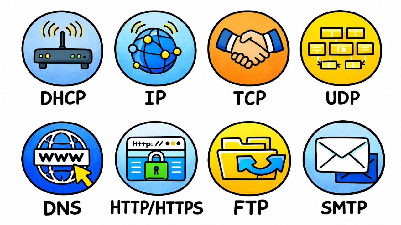 8 Fundamental Internet Protocols Explained Simply - YouTube