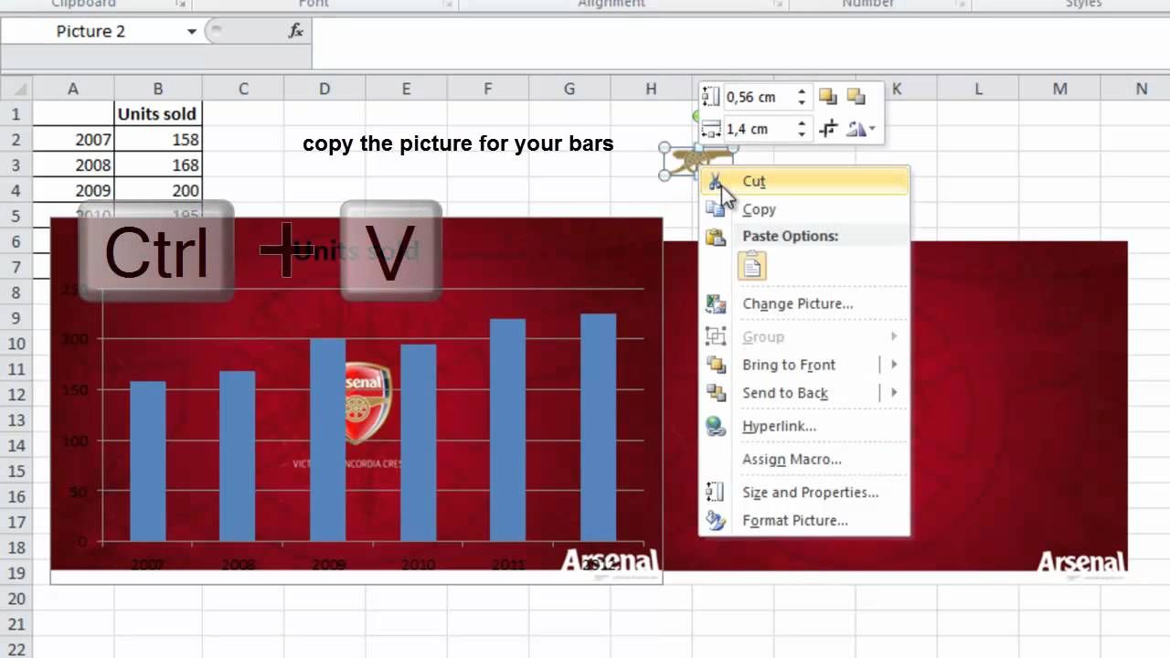 Excel chart for Arsenal fans - YouTube