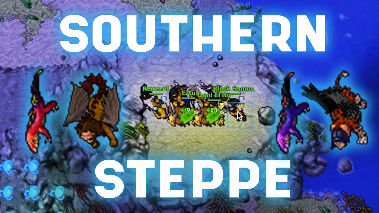 TIBIA TEAM HUNT X4 ISSAVI SOUTHERN STEPPE (DOUBLE XP EVENT) - YouTube