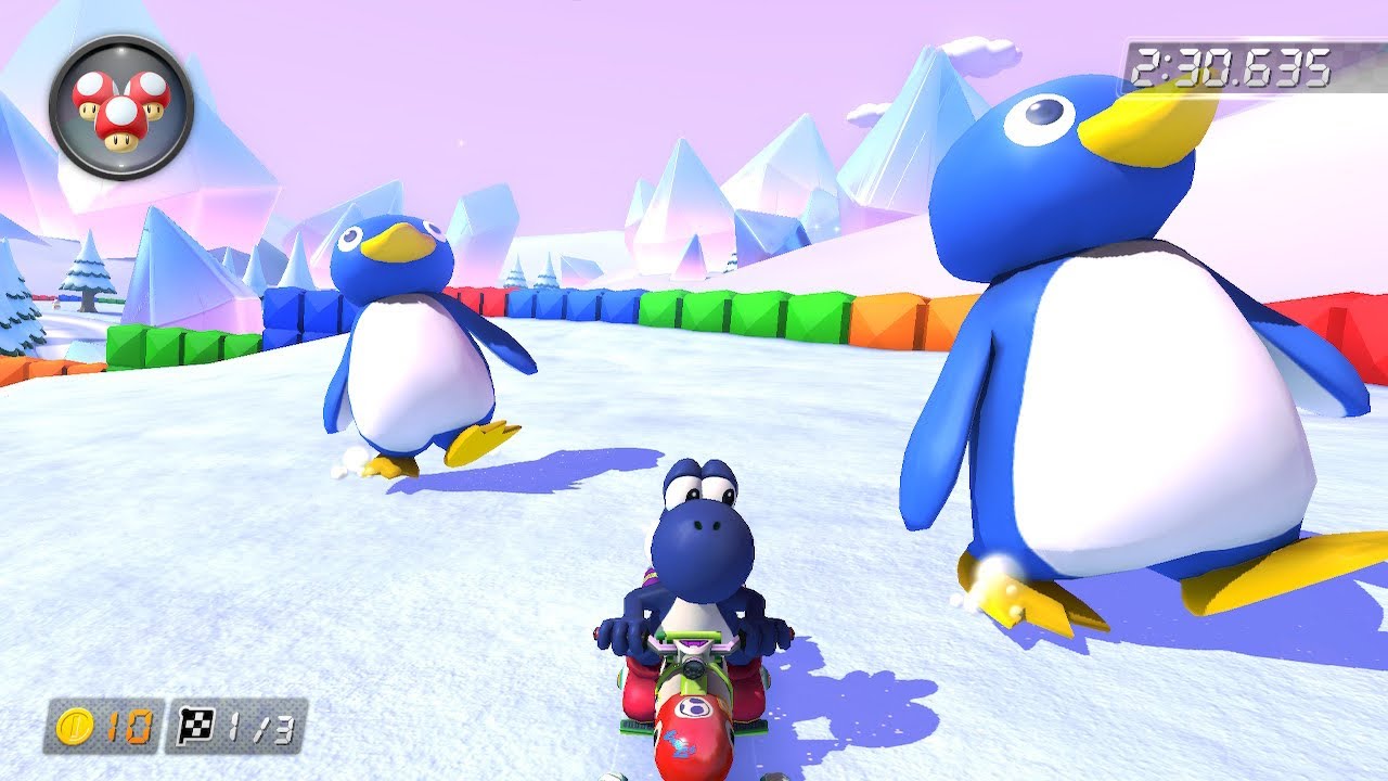 【MK8DX】GBAスノーランド NIWR 1:37:009 - YouTube