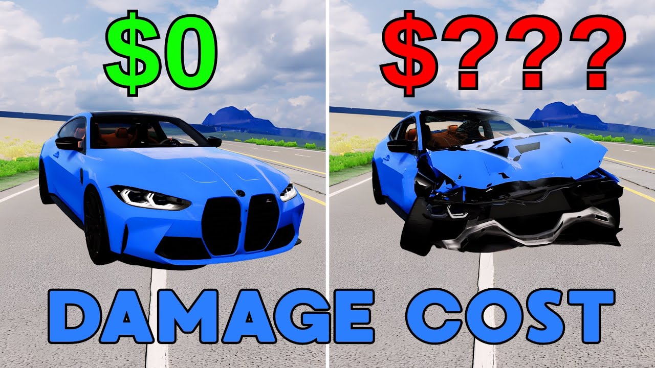 Epic Damage Cost #9 | Realistic Crashes BeamNG Drive - YouTube