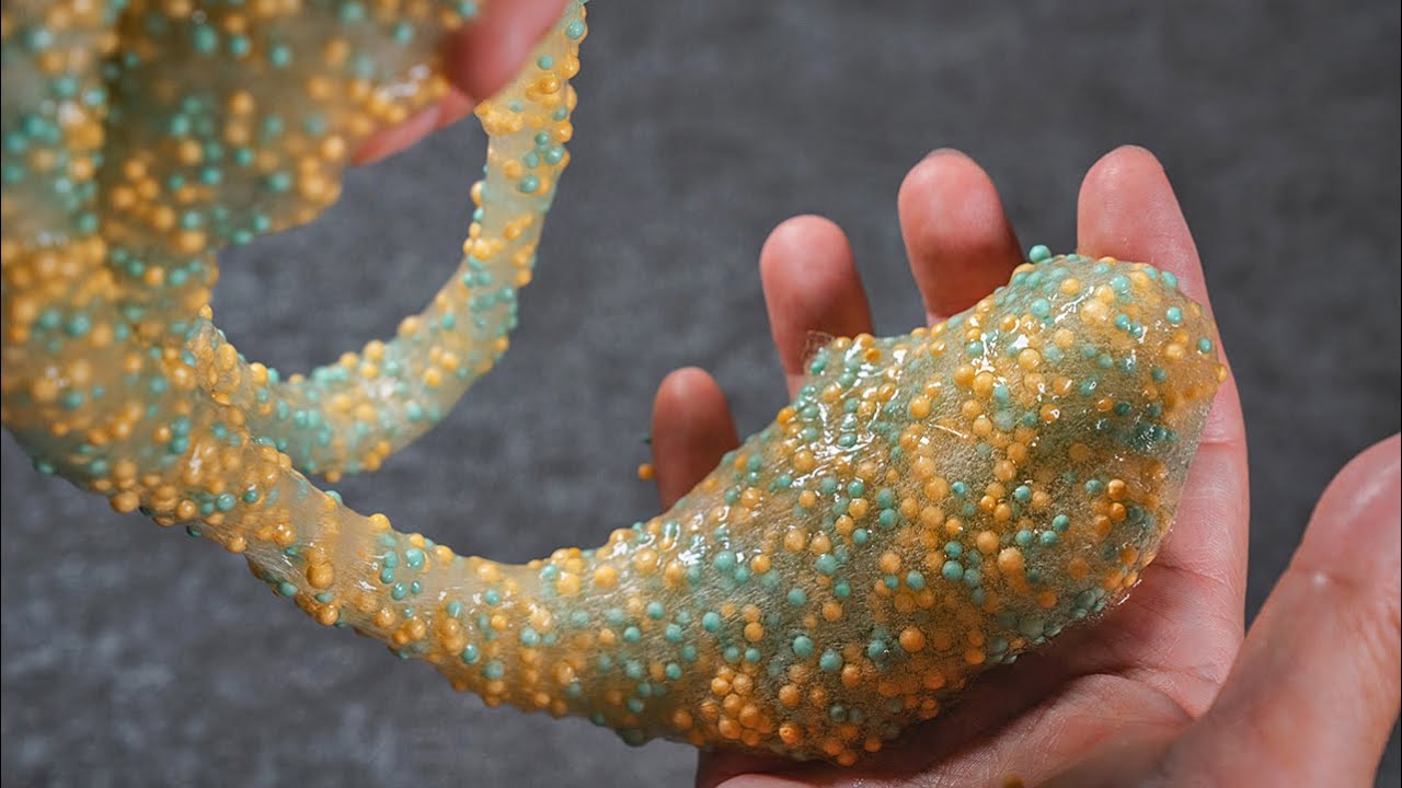 Foam Beads and Firm Slime ASMR - The Most Satisfying Slime Experience ...