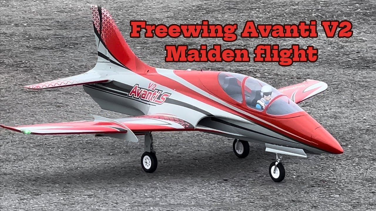 Fantastic maiden flight on the Freewing Avanti V2 80mm EDF sport jet ...