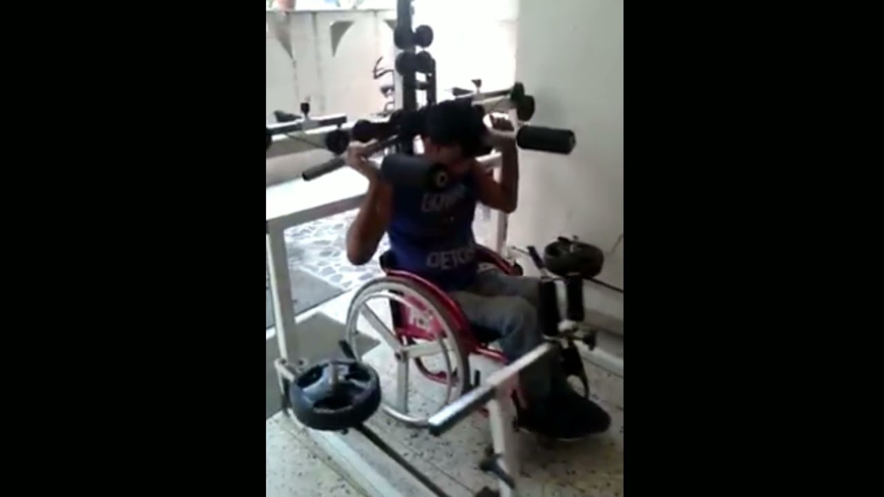 How to : exercises Zym uppertone machine in a wheelchair |Quadriplegic ...