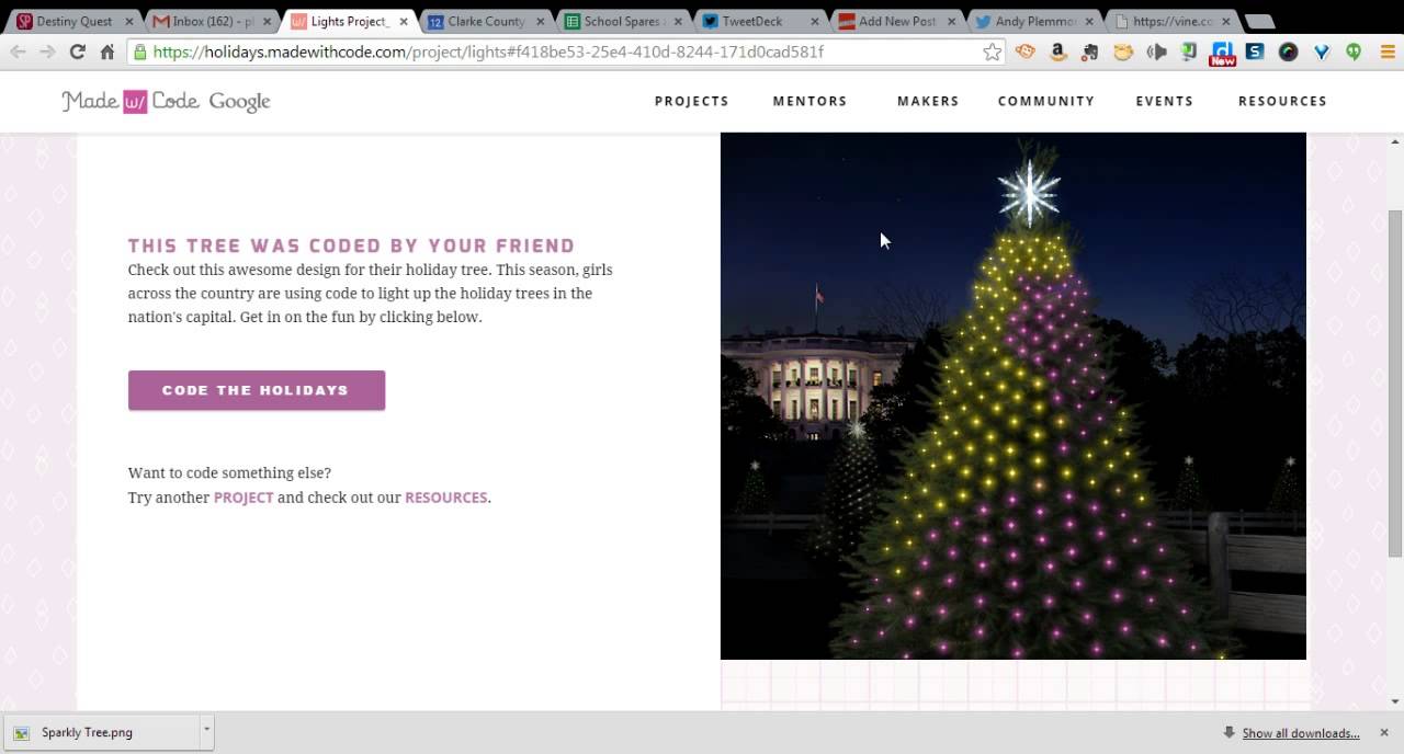 Sparkling Tree - YouTube
