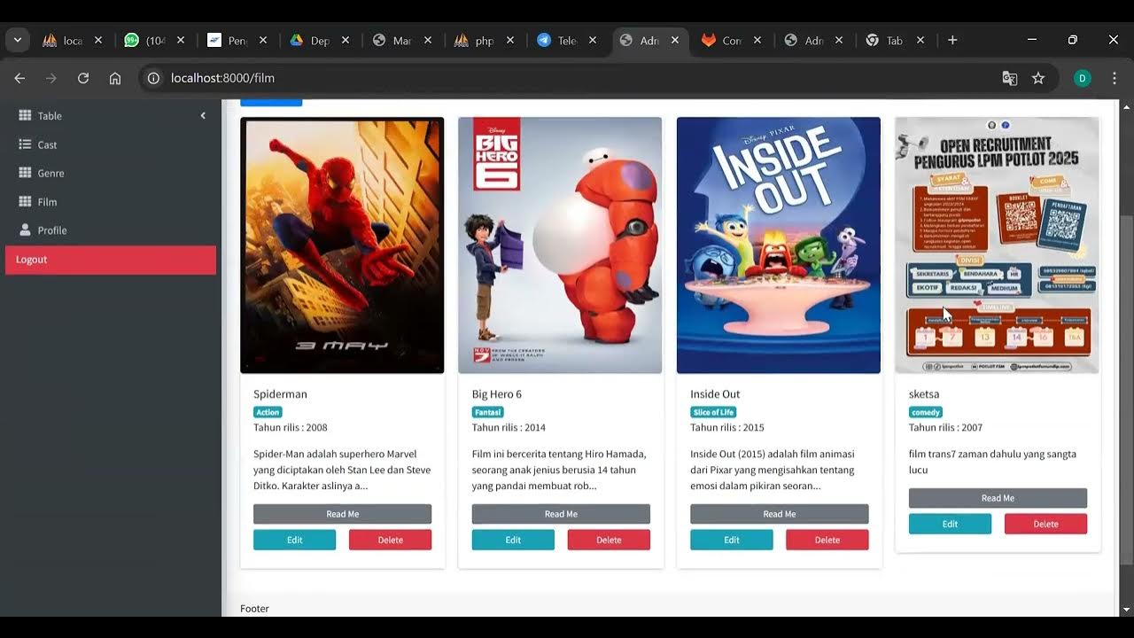 Final Project Laravel Sanbercode Batch 63 : ReFil Project - YouTube