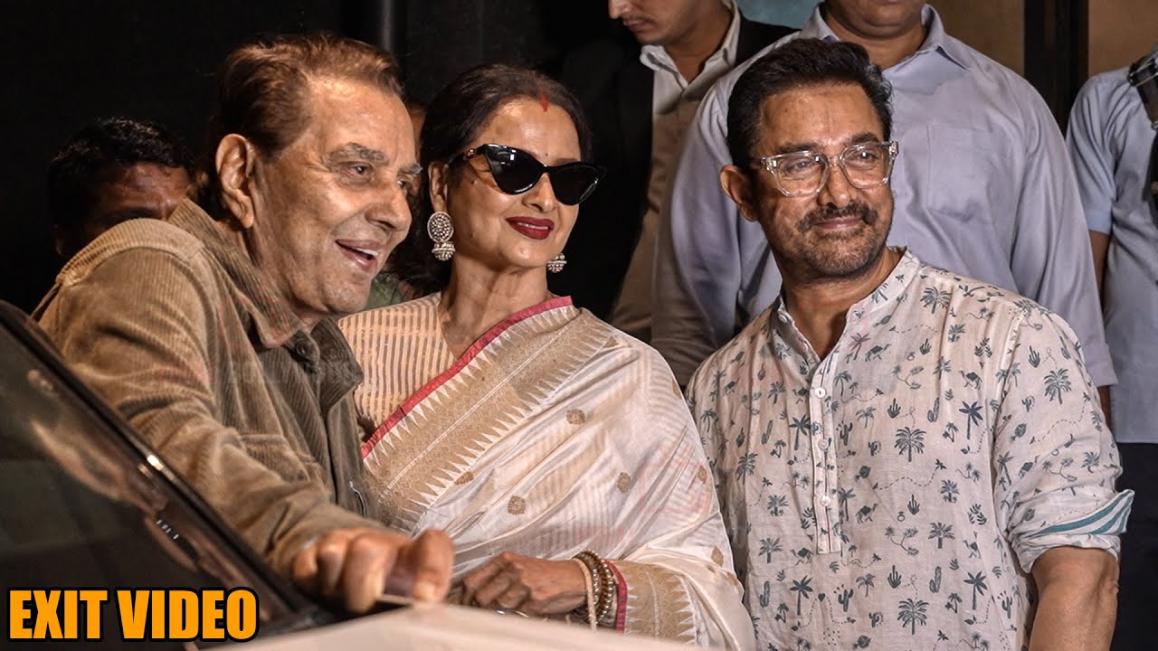 Exit Video | Aamir Khan, Dharmendra, Rekha, After Watching Movie ...