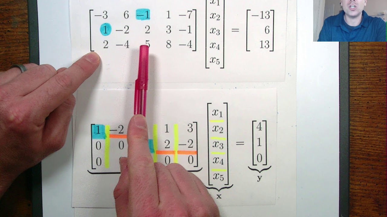 Definitions of (non)pivot positions, columns, and entries - YouTube