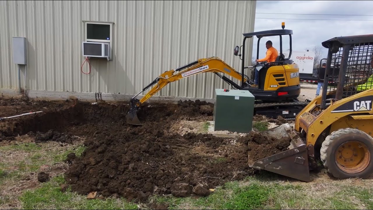 Preparing concrete foundation for 3 phase transformer | Starting a ...