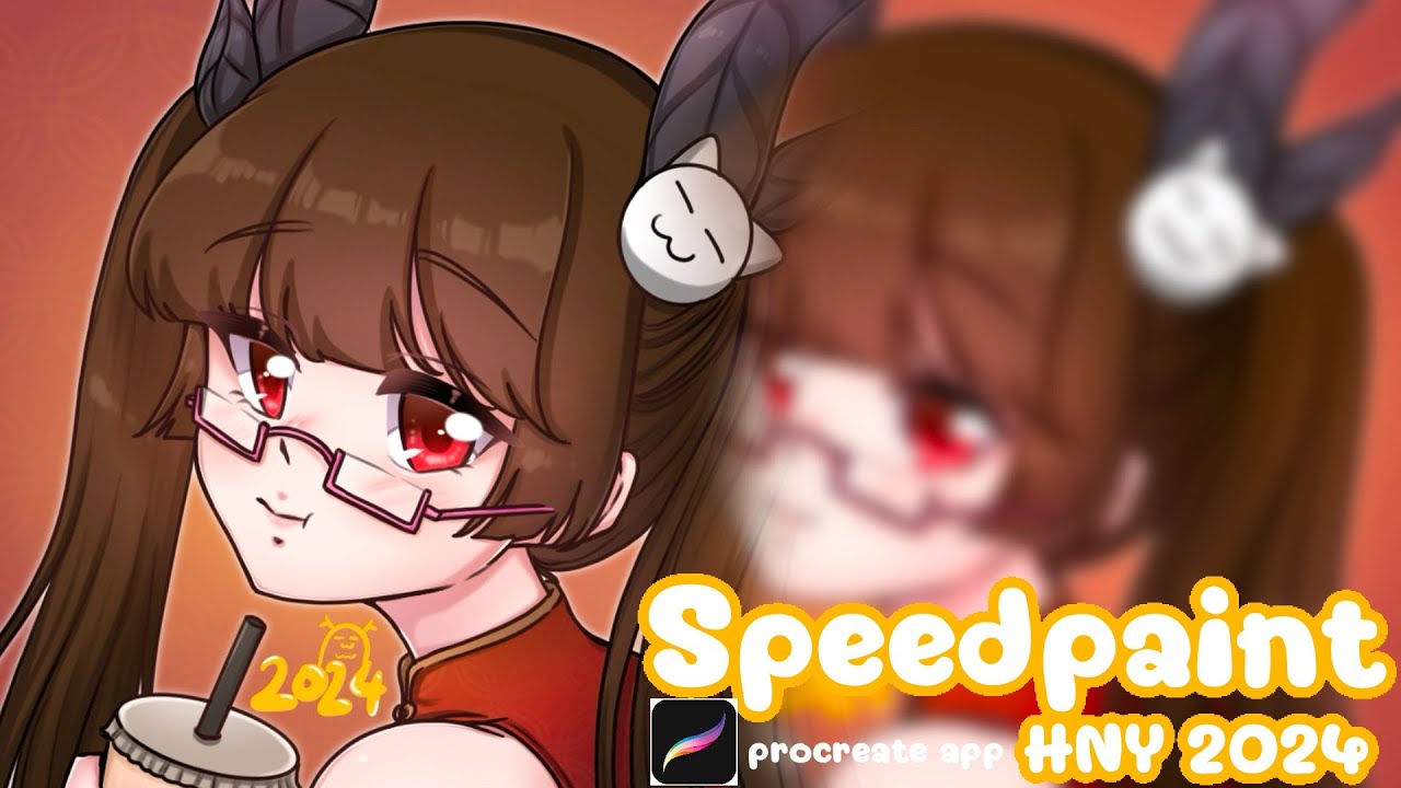 🎨💖Speedpaint💖🎨 HNY 2024 [ procreate app ] - YouTube