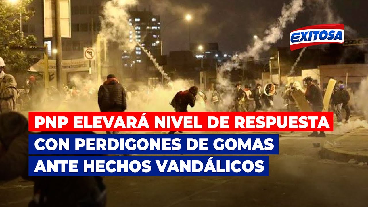 🔴🔵Cercado de Lima: Policía elevará nivel de respuesta con perdigones de ...