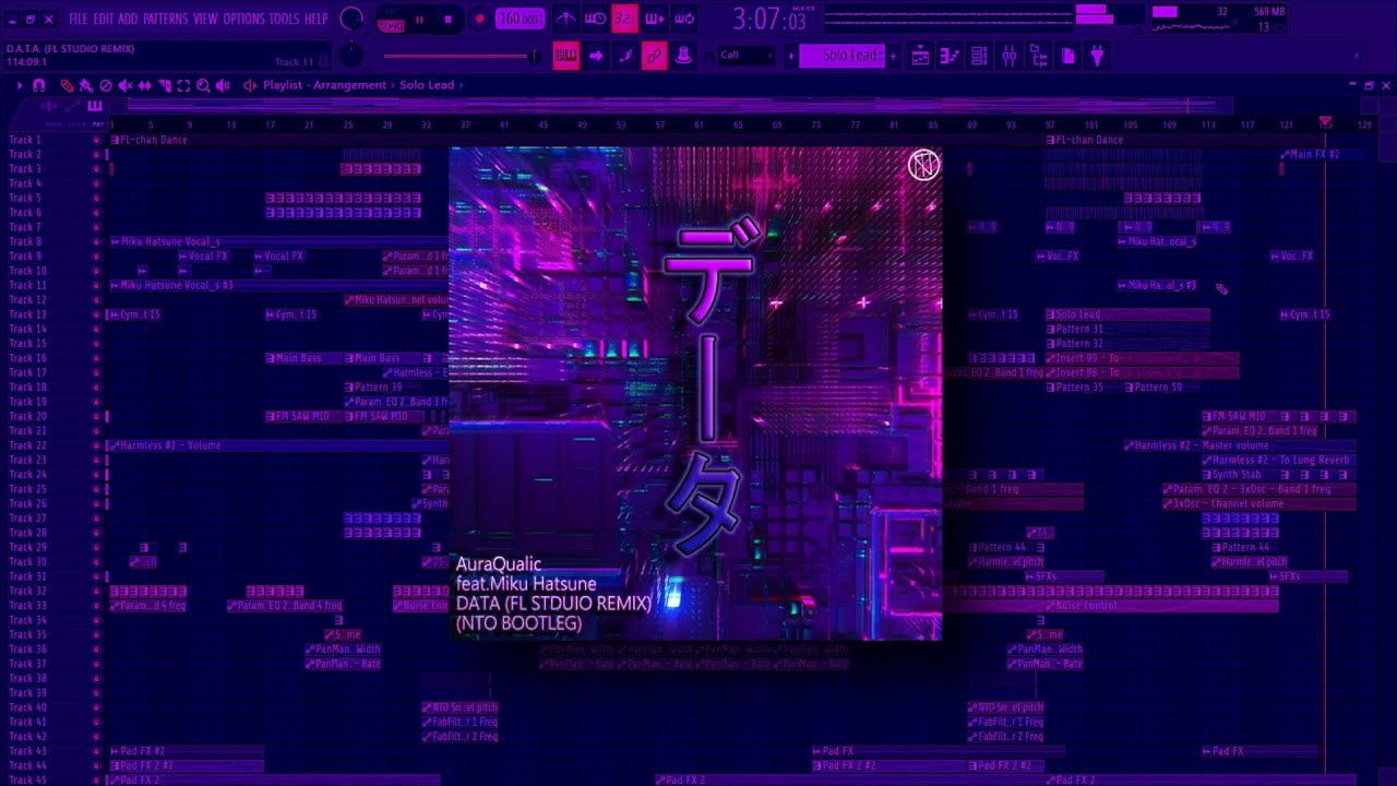 AuraQualic feat.Miku Hatsune - DATA (FL Studio Remix)(Hardstyle Bootleg ...