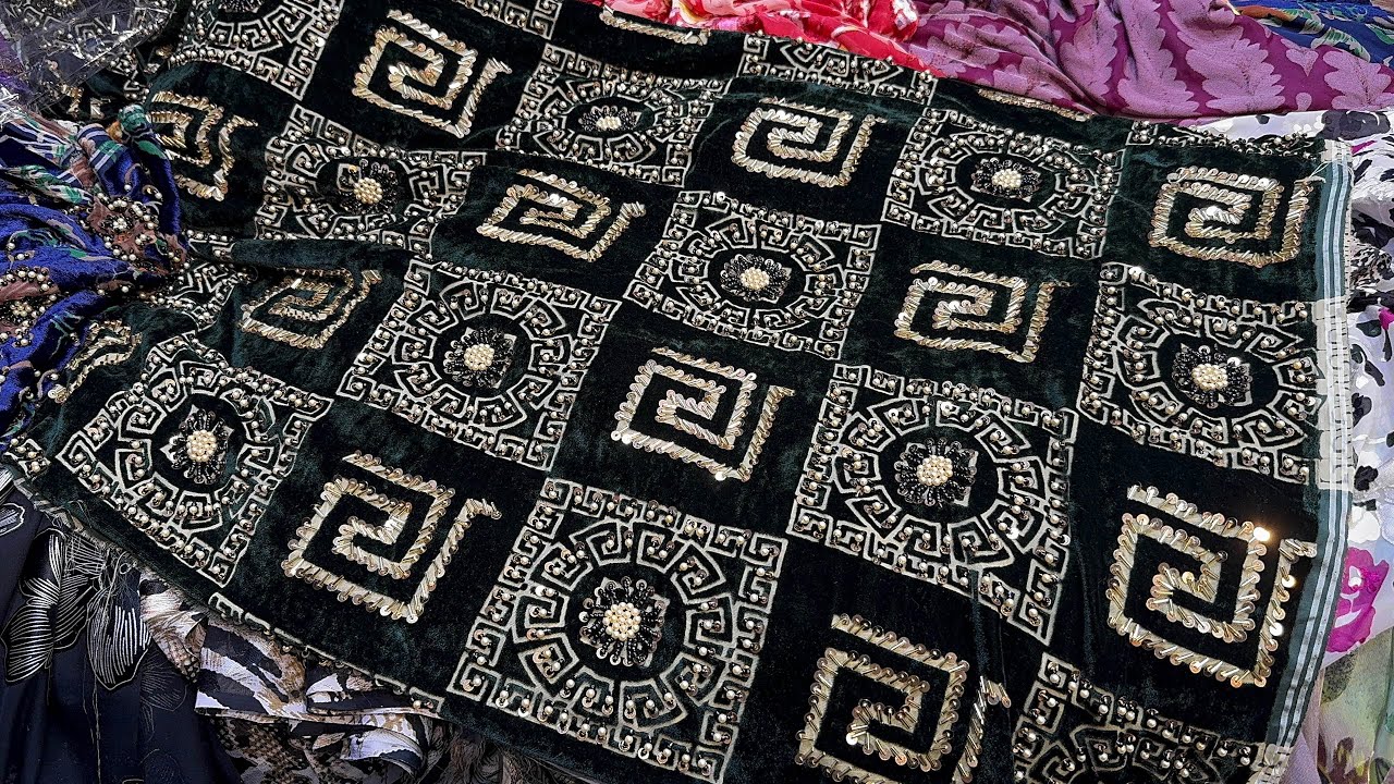 Palachi Velvet Hand Work Suits | Pure China Palachi Hand Embellished ...