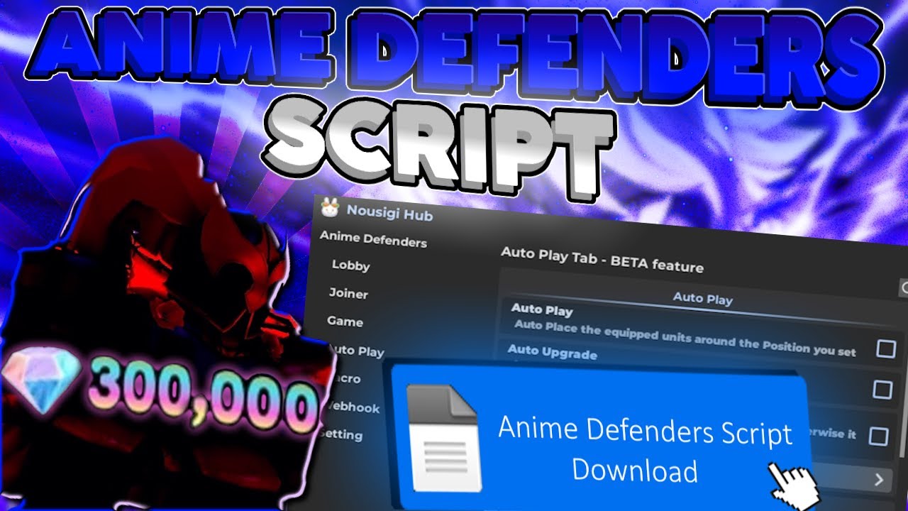 [UPDATE 2] ANIME DEFENDERS OP SCRIPT [ MACRO - AUTO PLAY - AFK GEM ...