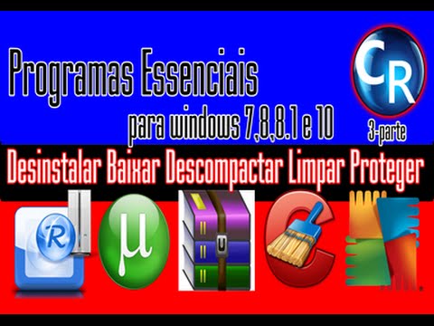 programas essenciais para windows 7,8,8 1 e 10 3 parte - YouTube