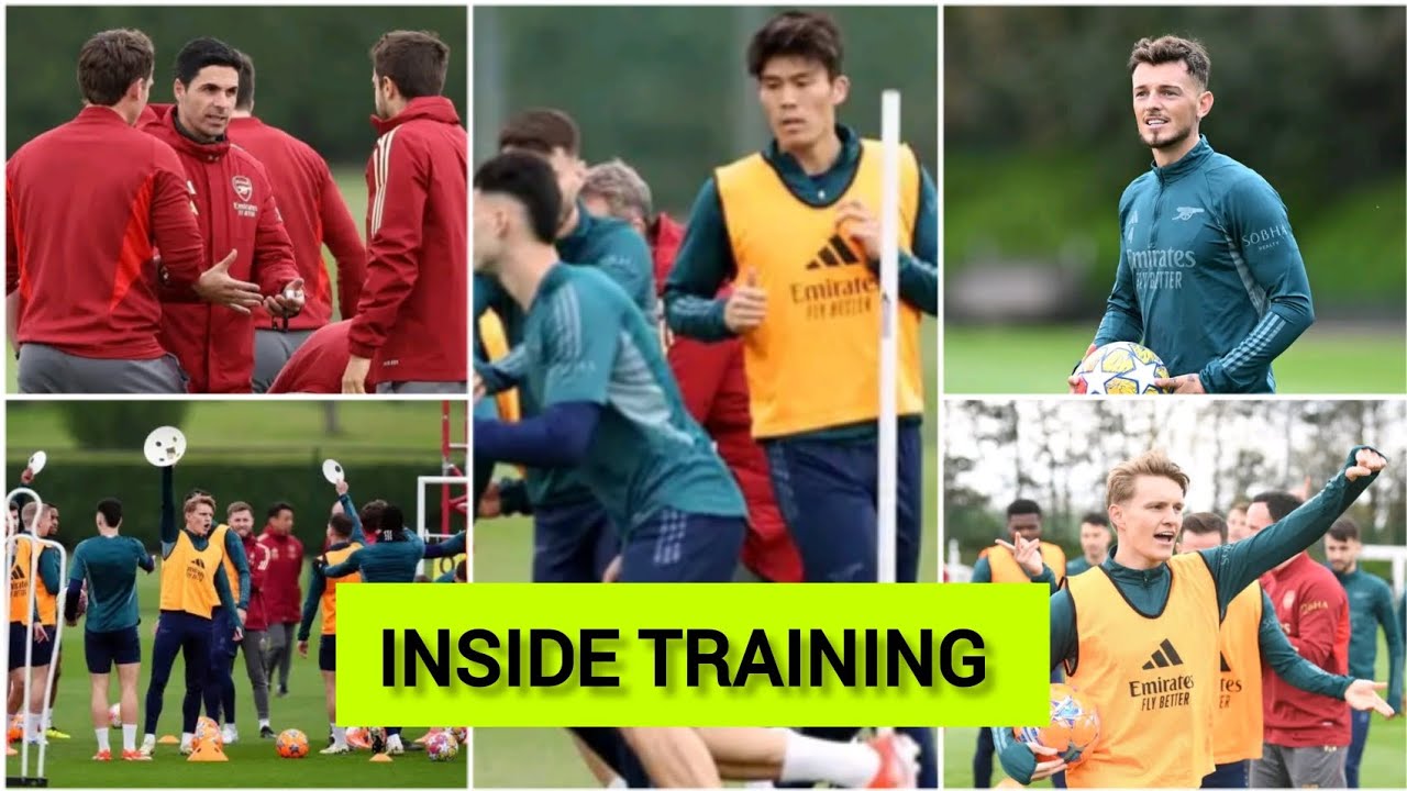 INSIDE TRAINING | Arsenal in Top Form Ahead of Bournemouth Clash - YouTube