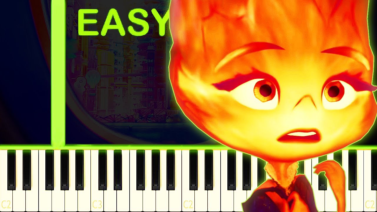 Elemental Teaser Trailer Theme Song - EASY Piano Tutorial - YouTube