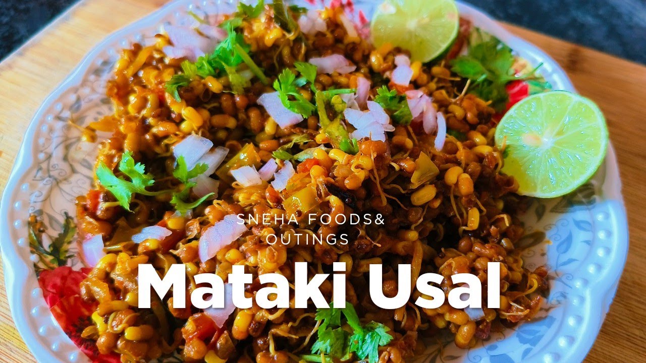 Maharashtrian Mataki Usal | Moth Beans Recipe | With Sprouted Mataki ...