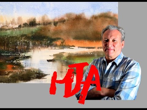 Semi Abstract Watercolor painting Demonstration - YouTube