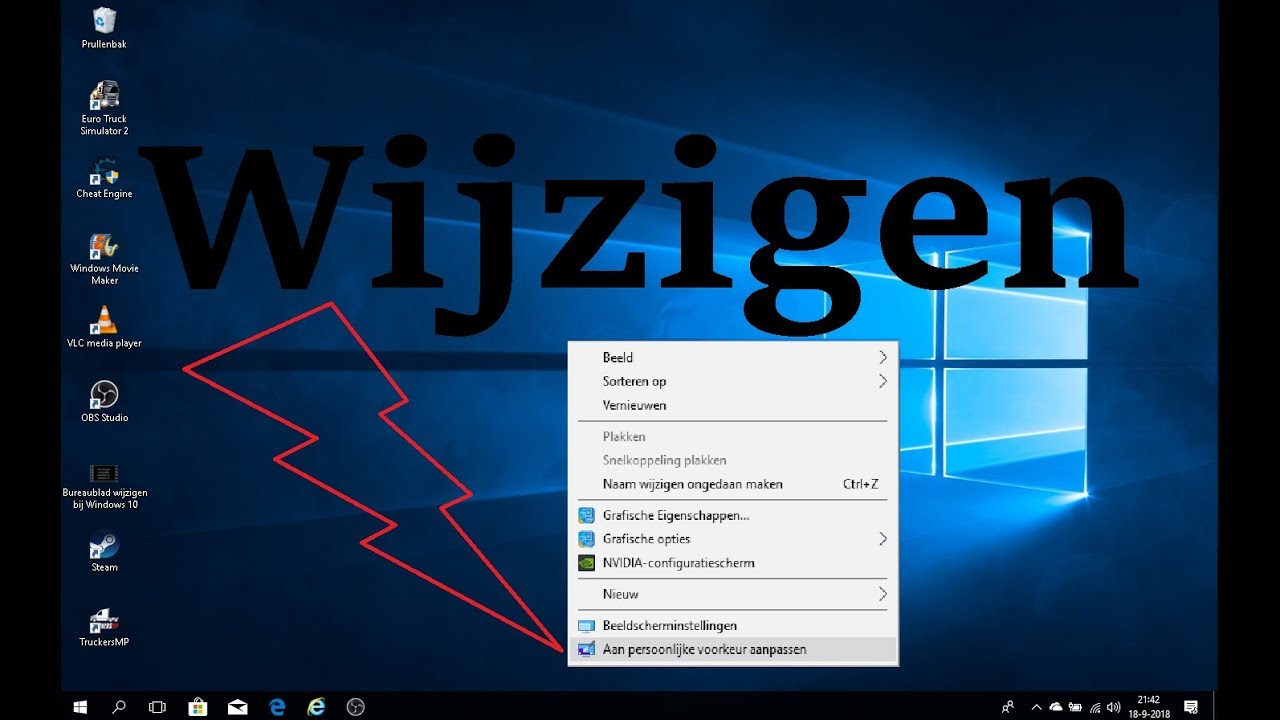 Bureaublad wijzigen in Windows 10 #ComputerNL1 - YouTube Bureaublad wijzigen in Windows 10 #ComputerNL1 - YouTube
