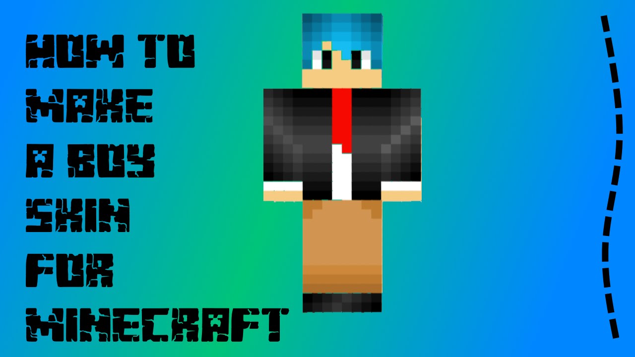 How To Make A Boy MC Skin - YouTube