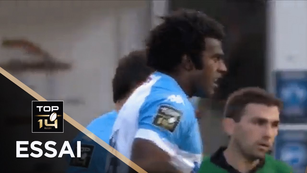 TOP 14 - Essai de Joe RAVOUVOU (AB) - Agen - Bayonne - J6 - Saison 2020 ...