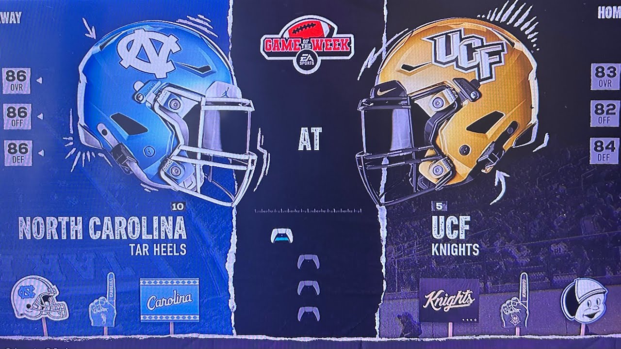 EA SPORTS College Football 25 North Carolina Vs UCF Week 4 PS5 - YouTube